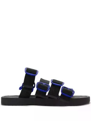 Burberry Nylon Strap Sandals With Buckle Fastening