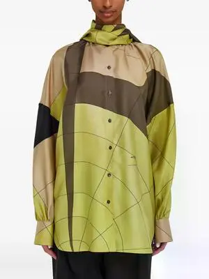 FERRAGAMO Sash-detail Silk Shirt