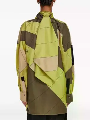 FERRAGAMO Sash-detail Silk Shirt