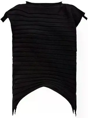 Issey Miyake Asymmetrical Stripe Top