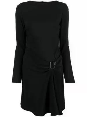 Dsquared2 Logo-plaque Draped Dress