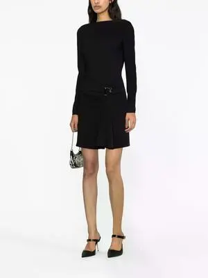 Dsquared2 Logo-plaque Draped Dress