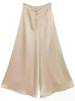 Nanushka Satin Palazzo Trousers - Neutrals