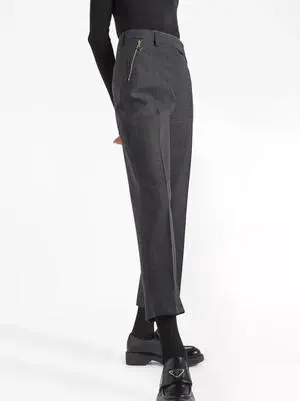 Prada Wool Trousers With Zip Pockets