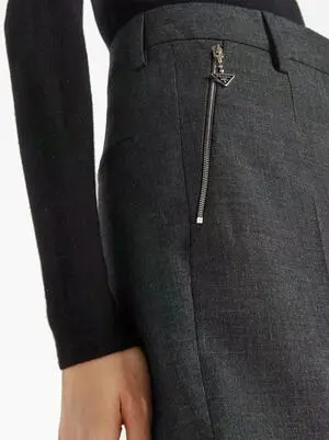 Prada Wool Trousers With Zip Pockets