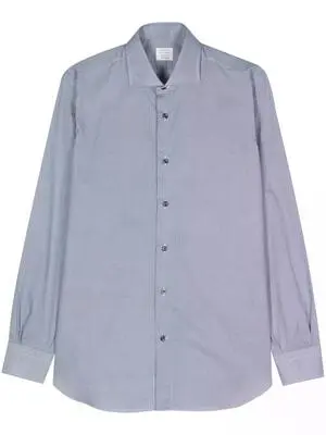 MAZZARELLI Geometric-pattern Shirt - Blue