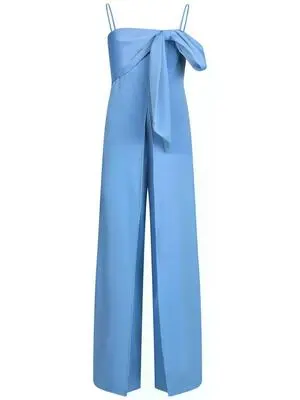 Liu Jo Bow-detail Jumpsuit - Blue
