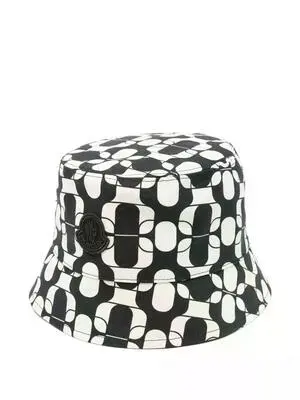 Moncler Printed Bucket Hat - Black