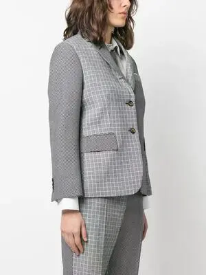 Thom Browne Mix-print Single-breasted Blazer