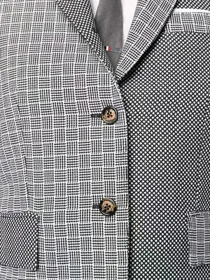 Thom Browne Mix-print Single-breasted Blazer