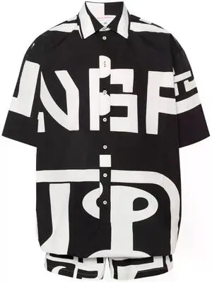 WALTER VAN BEIRENDONCK Shirt Combi Shorts Playsuit