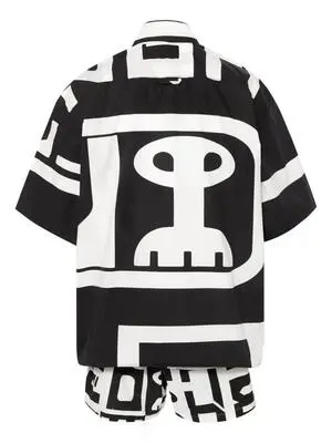 WALTER VAN BEIRENDONCK Shirt Combi Shorts Playsuit