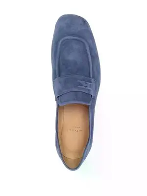 Kiton Square-toe Suede Loafers