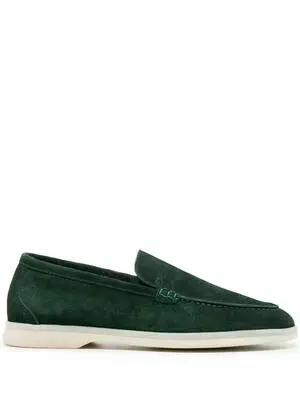 SCAROSSO Ludovica Suede Loafers - Green