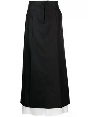 PETER DO Double-layer A-line Maxi Skirt