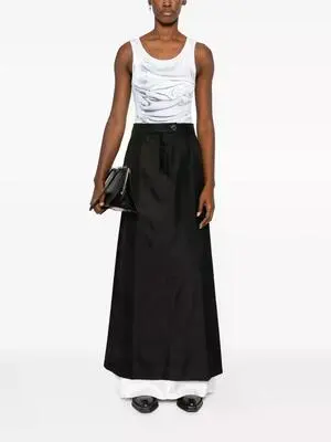 PETER DO Double-layer A-line Maxi Skirt