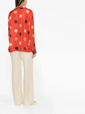 Aspesi Dot-print Silk Shirt