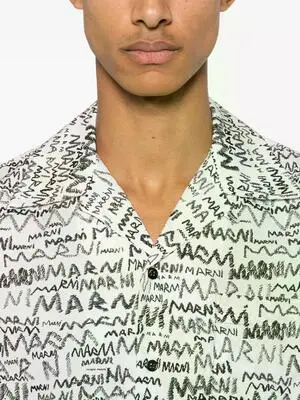 Marni Pencil Logo-print Shirt