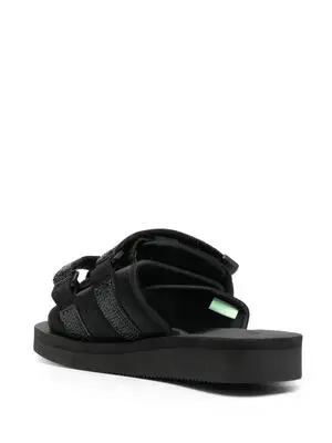 Blumarine Logo-patch Touch-strap Slides