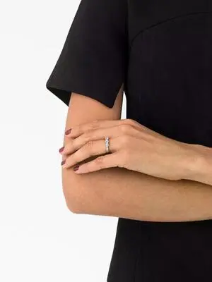 LEO PIZZO 18kt White Gold Trilogy Diamond Ring