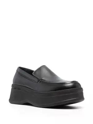 Calvin Klein Round-toe Leather Loafers