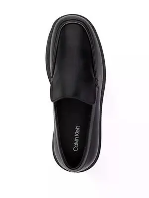 Calvin Klein Round-toe Leather Loafers