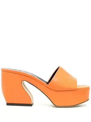 SERGIO ROSSI 95mm Sculpted-heel Sandals
