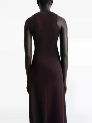 LEMAIRE Twisted-hem Midi Dress - Red