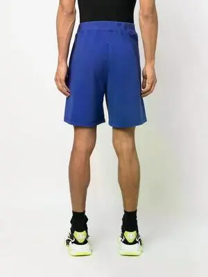 Dsquared2 Cotton Logo Print Shorts - Blue