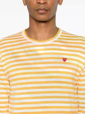 Play Comme Des Garcon Mini Heart-patch T-shirt