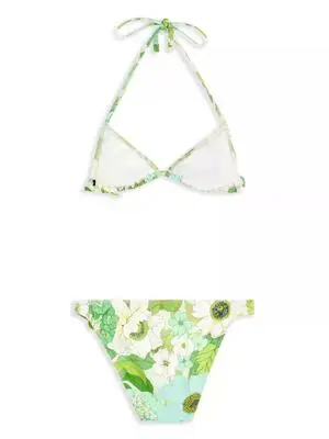 TOM FORD Floral Print Bikini Set - Blue