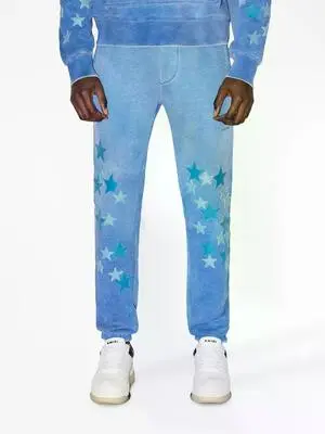 Amiri Star-patch Cotton Track Pants - Blue