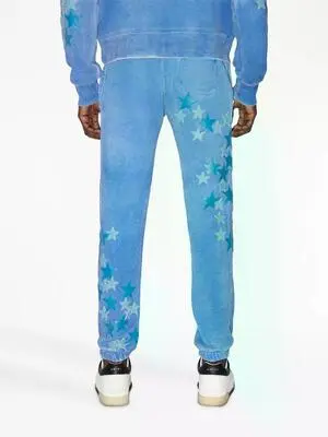 Amiri Star-patch Cotton Track Pants - Blue