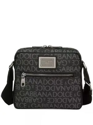 Dolce & Gabbana Jacquard Cross Body Bag - Grey