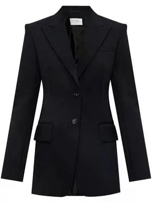 Sportmax Single-breasted Virgin Wool-blend Blazer