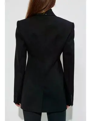 Sportmax Single-breasted Virgin Wool-blend Blazer