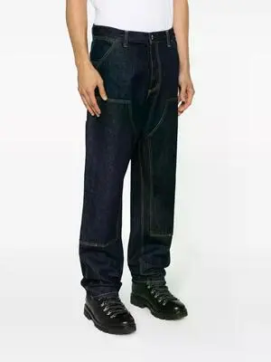 Carhartt Work In Progress Double Knee Denim Trousers - Blue