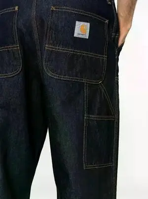 Carhartt Work In Progress Double Knee Denim Trousers - Blue
