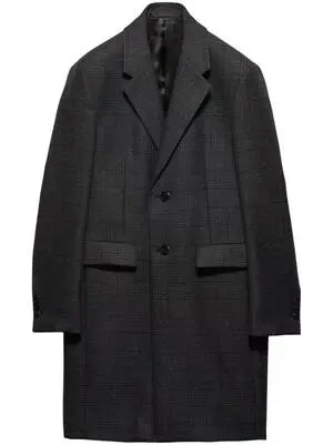 Prada Single-breasted Wool Coat - Grey
