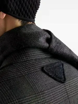 Prada Single-breasted Wool Coat - Grey