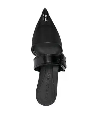 Alexander McQueen Punk Point-toe Flat Mules