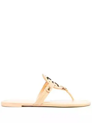 Tory Burch Miller Cut-out Leather Flip-flops