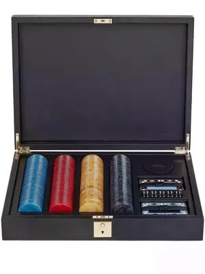 Smythson Panama Poker Set - Black