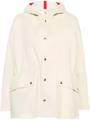 Plan C Hooded Twill Parka Jacket