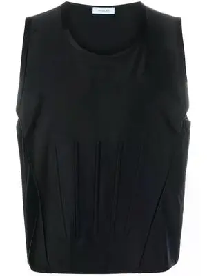 MUGLER Round-neck Sleeveless Top