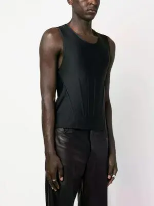 MUGLER Round-neck Sleeveless Top