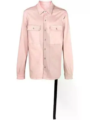 Rick Owens Cotton-blend Long-sleeved Overshirt