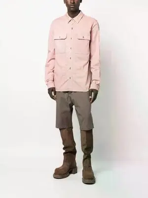 Rick Owens Cotton-blend Long-sleeved Overshirt