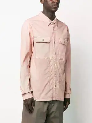 Rick Owens Cotton-blend Long-sleeved Overshirt