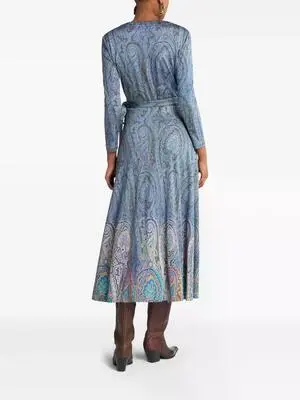 Etro Paisley Wrap Dress